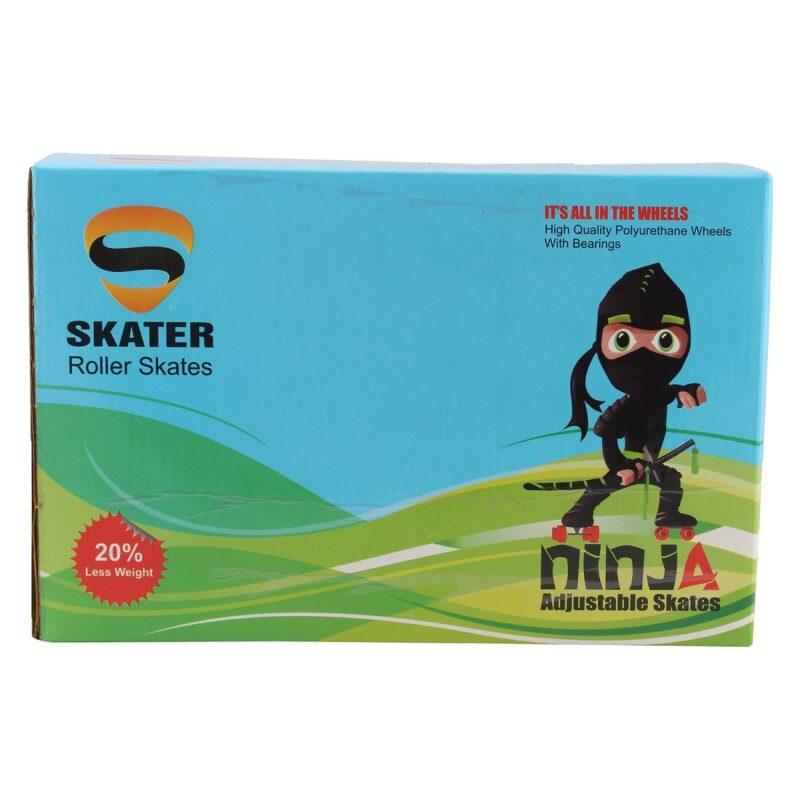 Skater Ninja Adjustable Skate Green Package